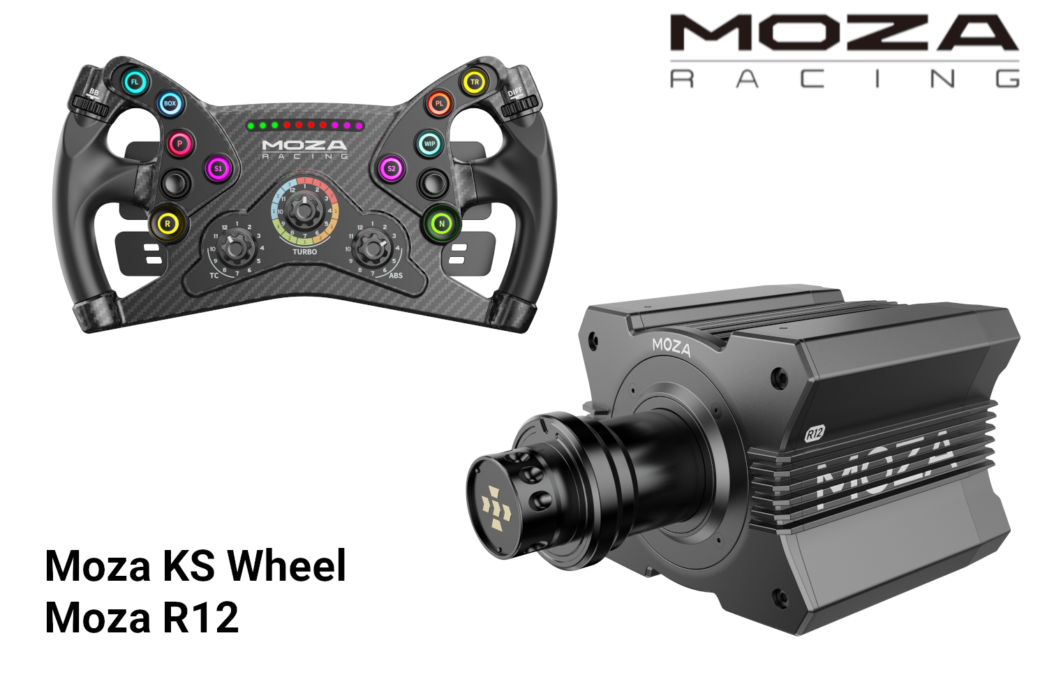 Zestaw Moza Racing R12 RS048 , KS Wheel RS047 - Mediak.pl / Symulatory ...