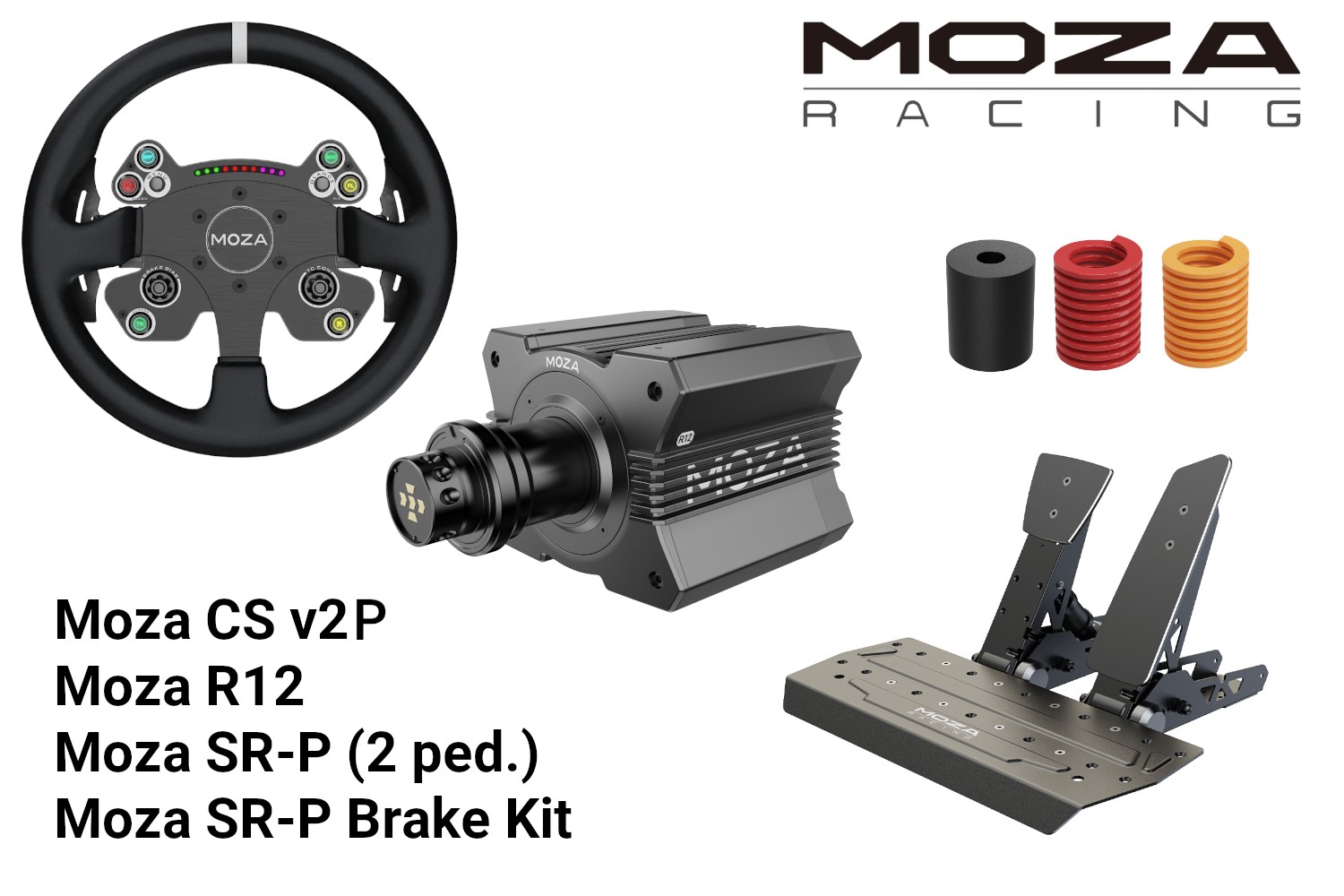 Zestaw Moza Racing R12 , CS V2P , SR-P (2 ped.) , Brake Kit - Mediak.pl ...