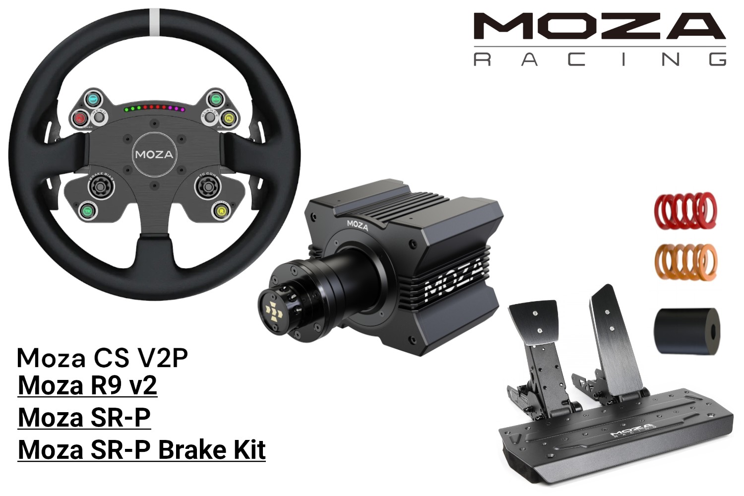 Zestaw Moza Racing R9 , CS V2P , SR-P , Brake Kit - Mediak.pl ...